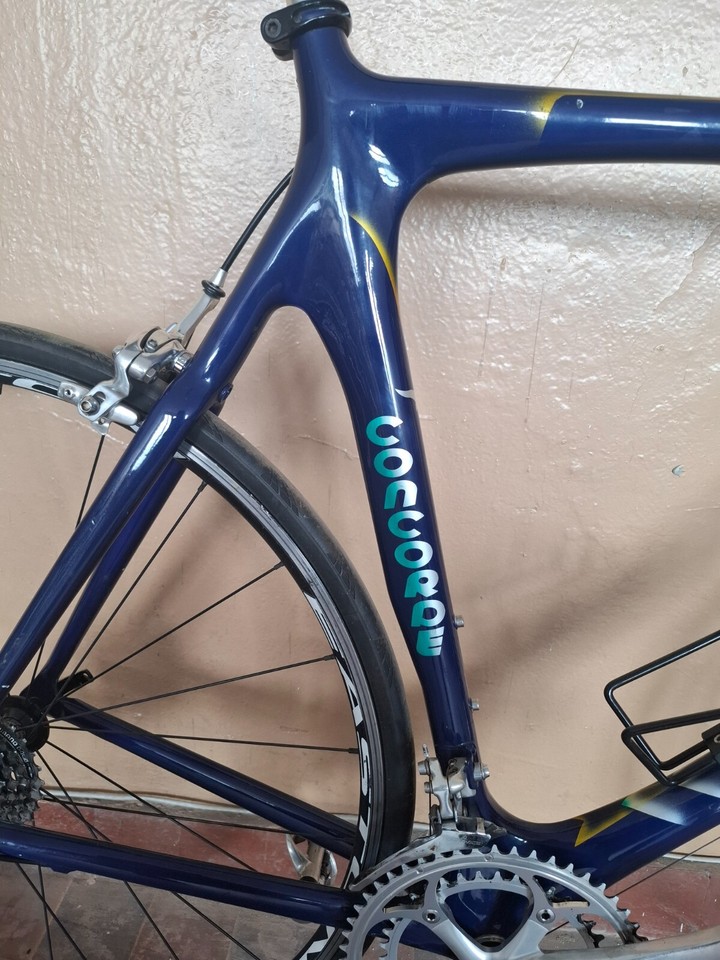 Shimano Concorde Alu/Carbon Road Bike a Dura-Ace a Blue Continental ...