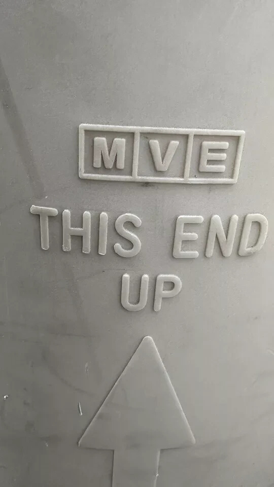 MVE cryoshipper LIQUID NITROGEN DEWAR CRYOGENICS 1H2/ class 6.2/12 ...