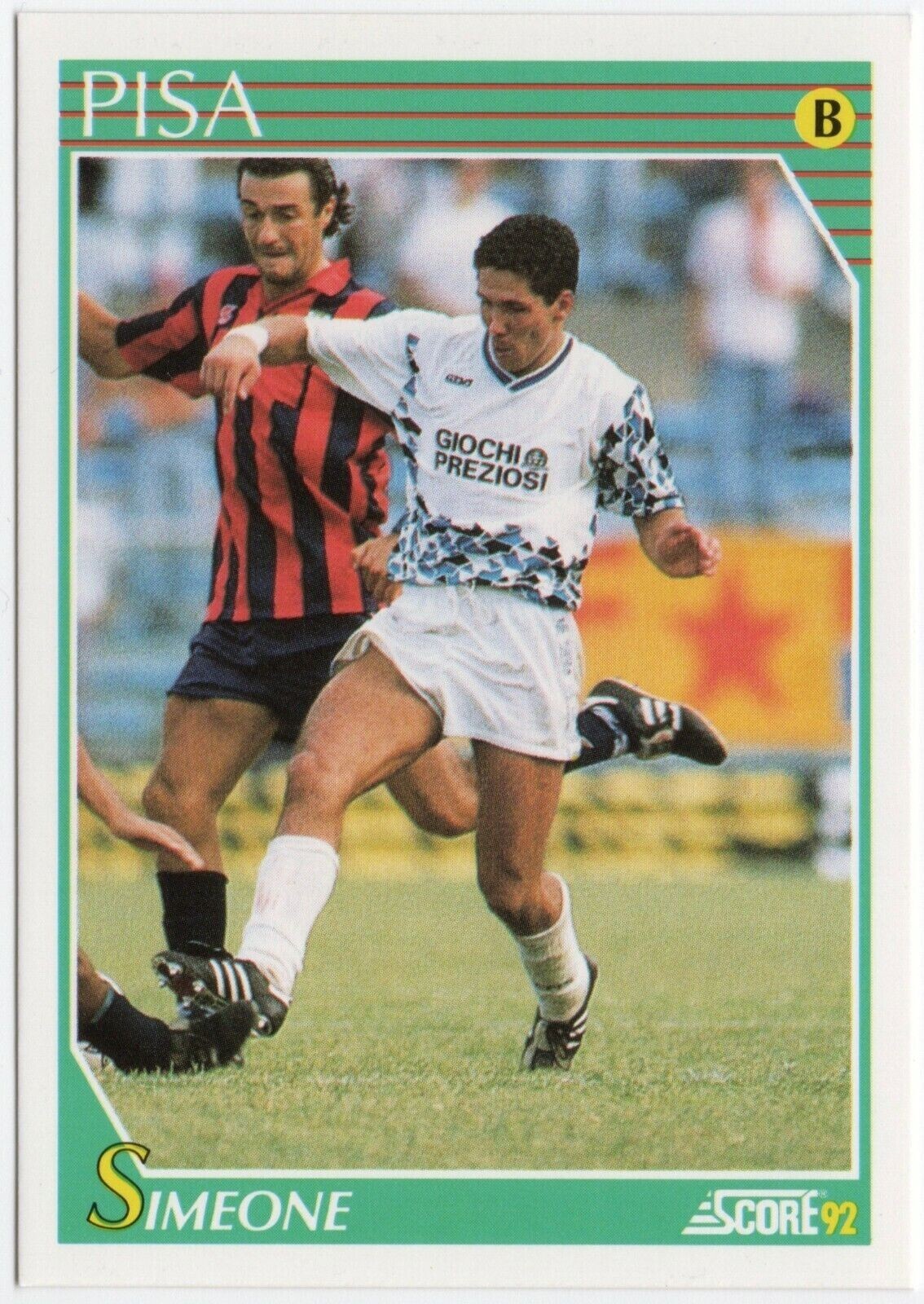 FIGURINA CARD SCORE PANINI '92 - PISA SIMEONE | eBay UK