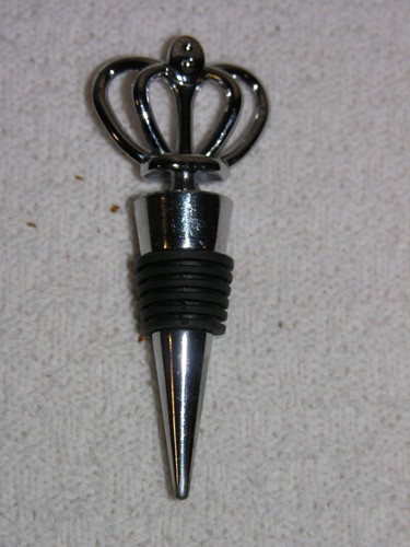 CROWN BOTTLE STOPPER ~ WINE BOTTLE STOPPER SILVER COLOR | eBay