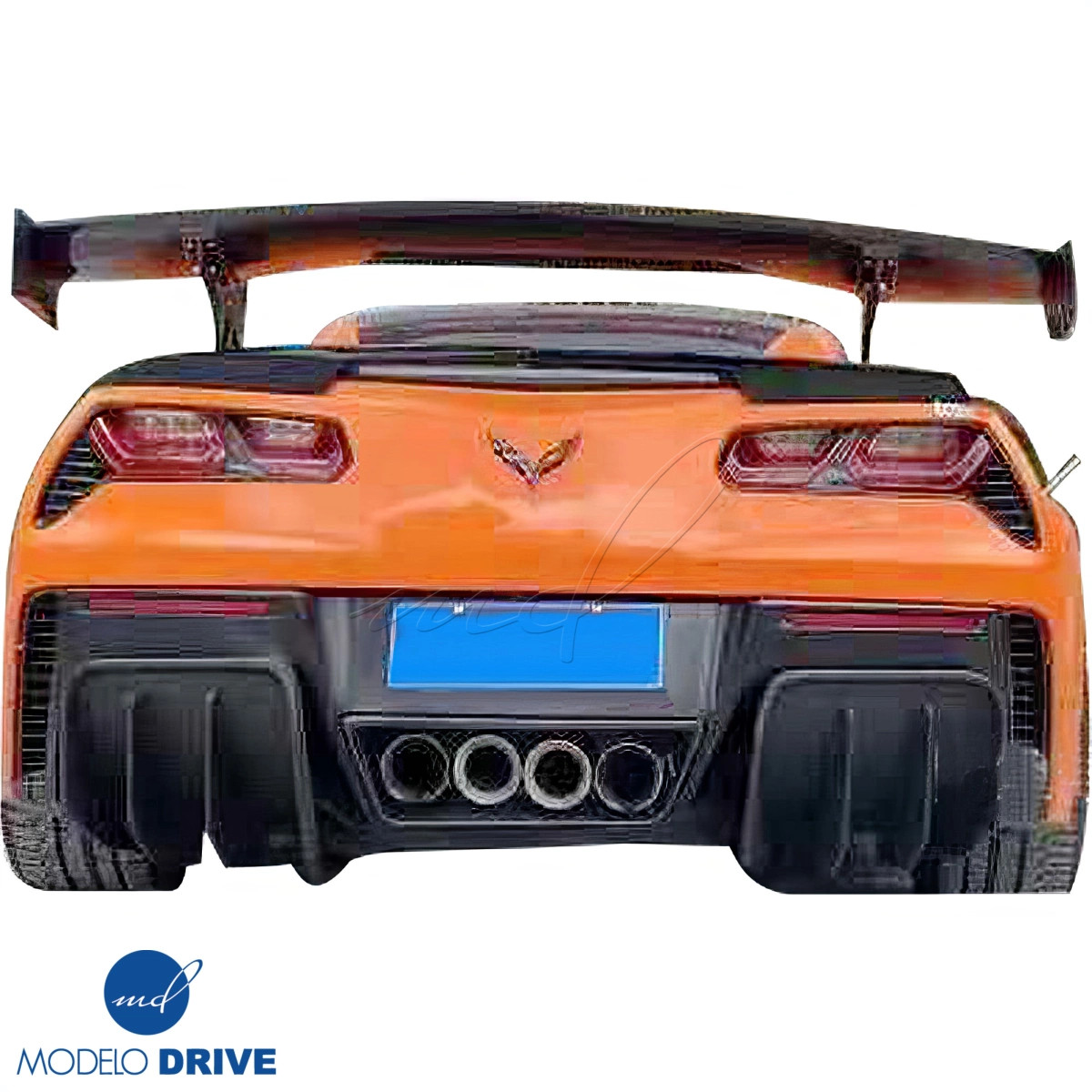 ModeloDrive FRP Dual Diffusers 2pc (C7) for Corvette Chevrolet 14-19 ...