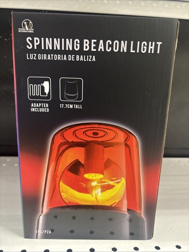 Red 6" Lighted Novelty Light Beacon Rotating Spinning Party Lamp | eBay