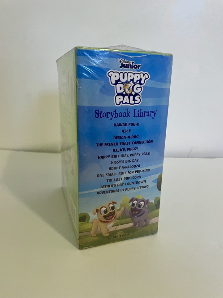 DISNEY JUNIOR PUPPY DOG PALS STORYBOOK LIBRARY Boxed Set 12 HB Books ...