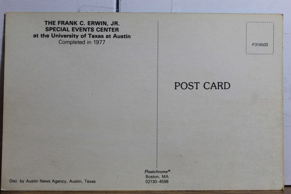 Texas TX Austin University Frank C Erwin Jr Special Events Center ...
