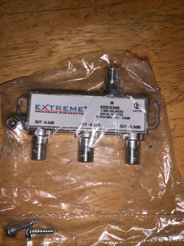 Extreme 3 Way Balanced HD Digital High Performance Cable Splitter ...