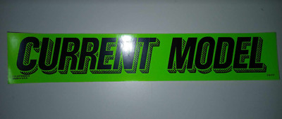 Advertising Decal Sticker Dealership Windscreen Advertisement CURRENT ...