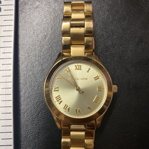 Michael Kors MK-3456 Ladies Goldtone Watch | eBay