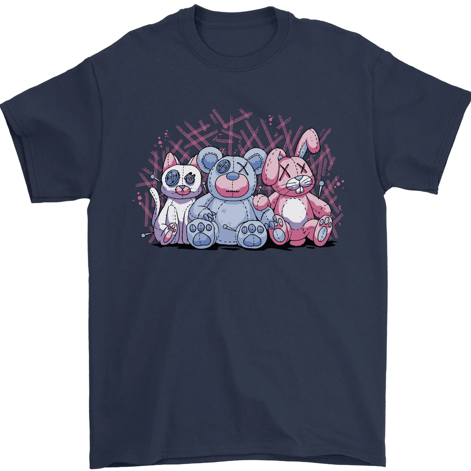 Zombie Cat Rabbit Bear Halloween Gothic Mens T-Shirt 100% Cotton | eBay