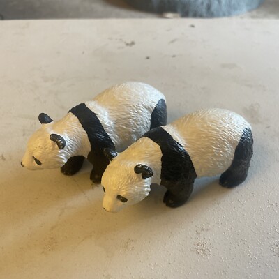 Vintage AAA Panda Bears- Heavy Plastic-PVC Animal Figures 1980's | eBay