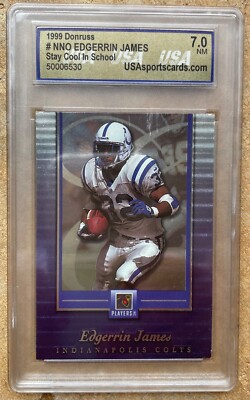 1999 NFL Player (Stay Cool in School) Edgerrin James USA 7.0 NM Rookie ...
