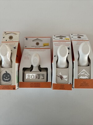 Martha Stewart Large Halloween Flying Witch Bats Pumpkin Boo Paper ...