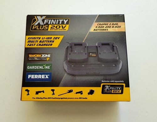 XFINITY Plus TWIN, 20V LI-ION BATTERY CHARGER. WORKZONE,FERREX ...
