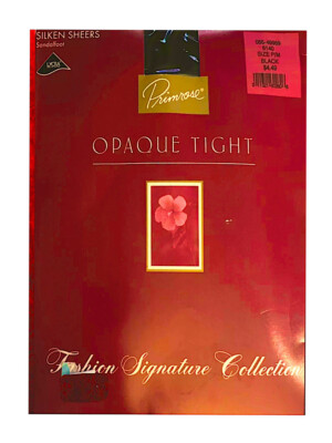 Vtg PRIMROSE Signature Collection Tight Opaque Black Tights Size P/M ...