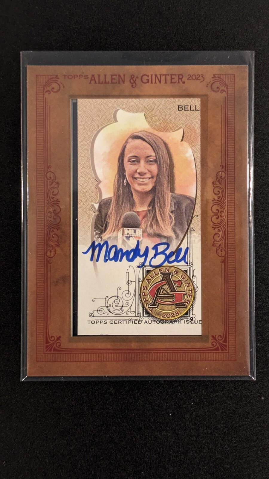 2023 Topps Allen & Ginter Mandy Bell #MA-MBE MLB Reporter Mini Framed ...