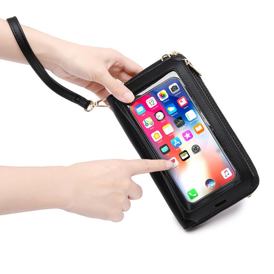 Touch Screen Bag Crossbody Cell Phone Purse Case Shoulder RFID Blocking ...