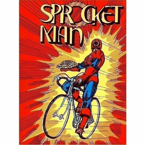 Sprocket Man Bicycle Poster Fine Art Vintage 18" x 24" | eBay