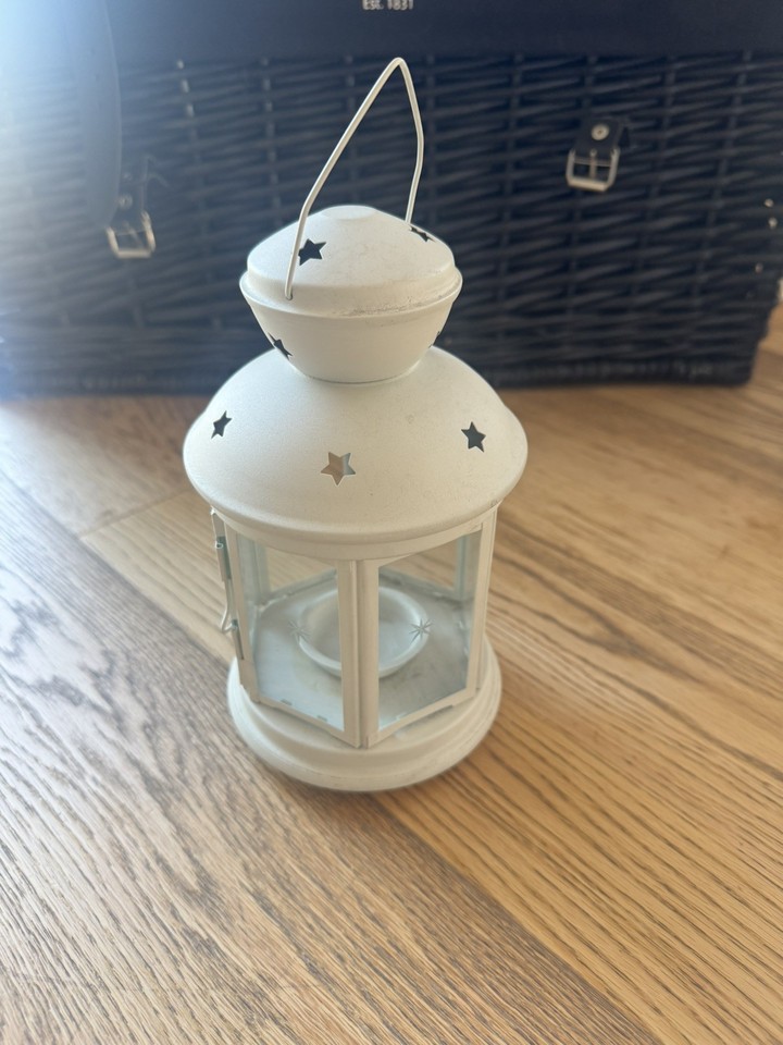 Retro Vintage Ikea Rotera Tealight Lantern (White Candle 301.229.86 ...