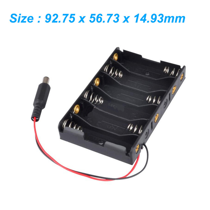 AA Battery Holder Case Storage Box 1 2 3 4 5 6 8 10 Optional D Cells ...