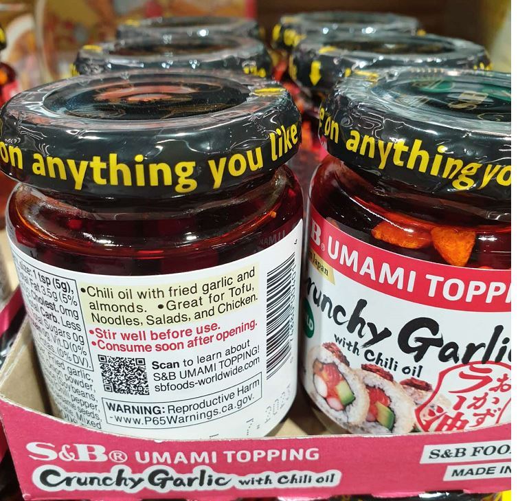 Hot Chili Oil, UMAMI Topping Kobashi Okazu Rayu, Hot & Spicy 3.8OZ/107 ...