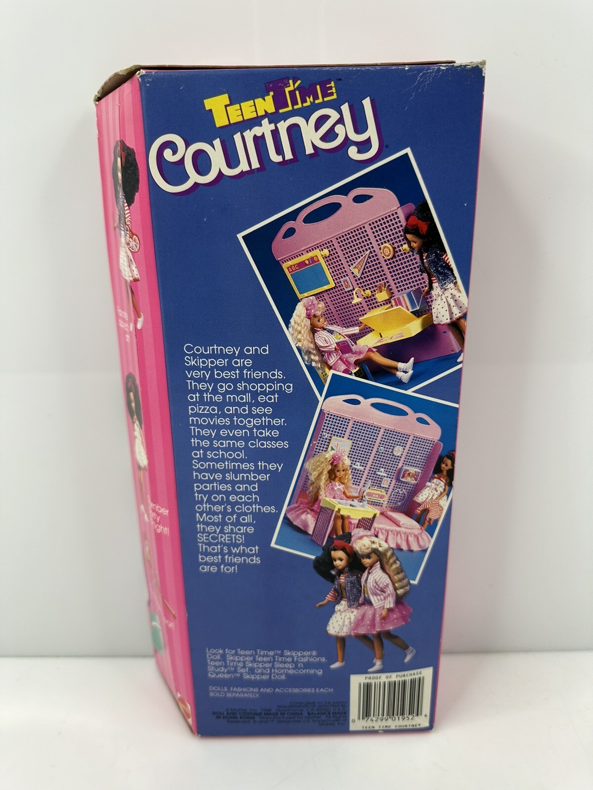 Vintage 1988 Teen Time Courtney Doll #1952 Skipper Best Friend Mattel ...