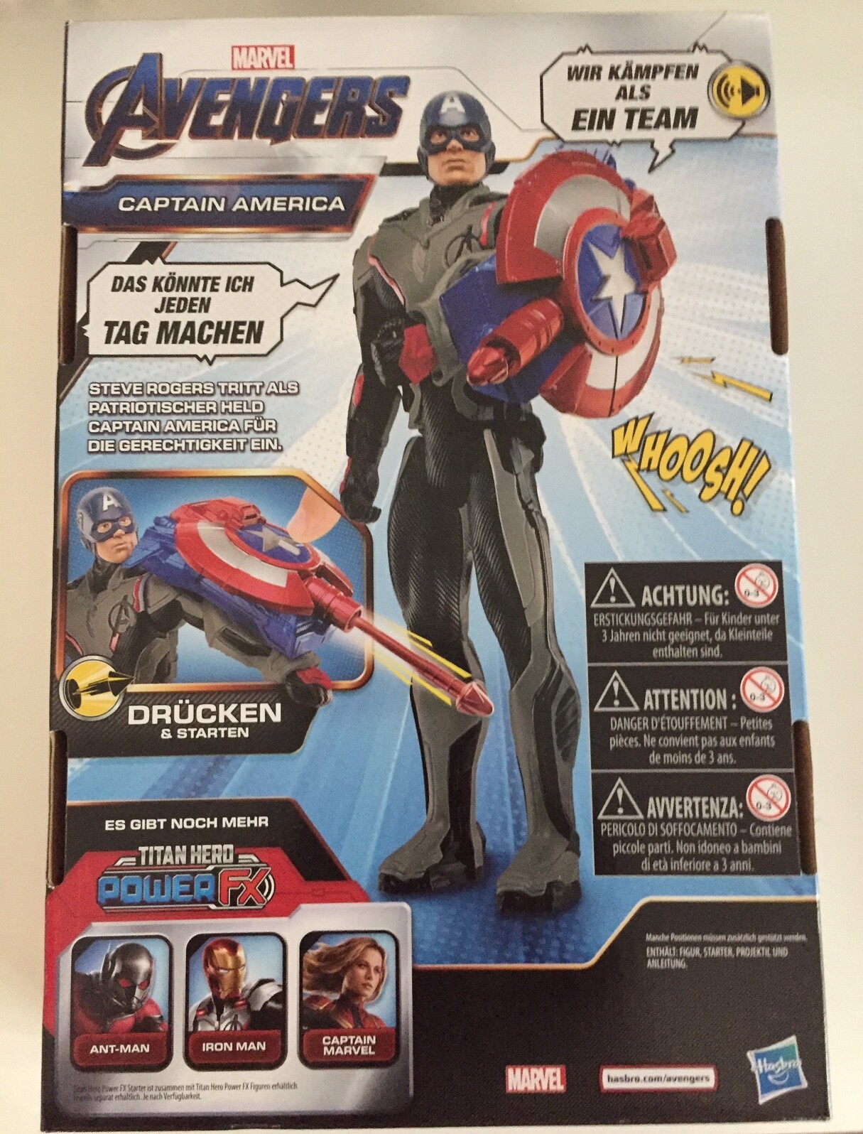 GERMAN CAPTAIN AMERICA Action Figure - Titan Hero Series Marvel ...