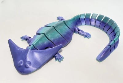 Flexi Diplocaulus, Articulated Fidget Toy, 3D Printed | eBay