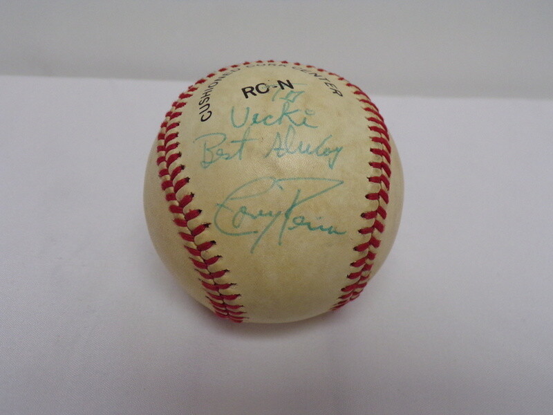 Tony Pena Signed Charles Feeney ONLB Baseball Pirates Cardinals Royals ...