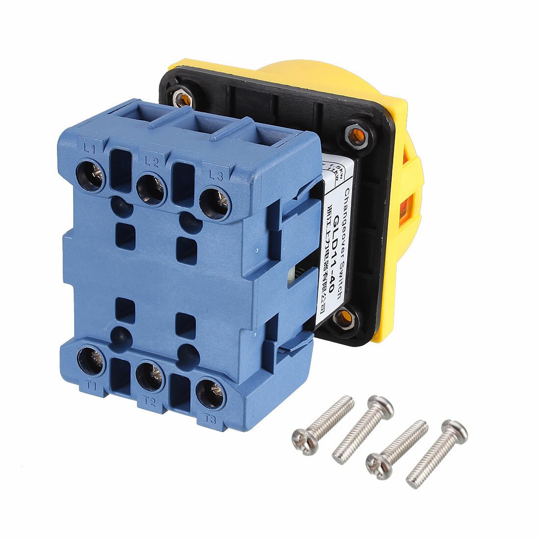 AC 600V 40A 2 Position 3 Phase Panel Rotary Selector Changeover Switch ...