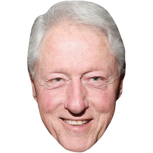 Bill Clinton (Smile) Celebrity Mask, Flat Card Face | eBay