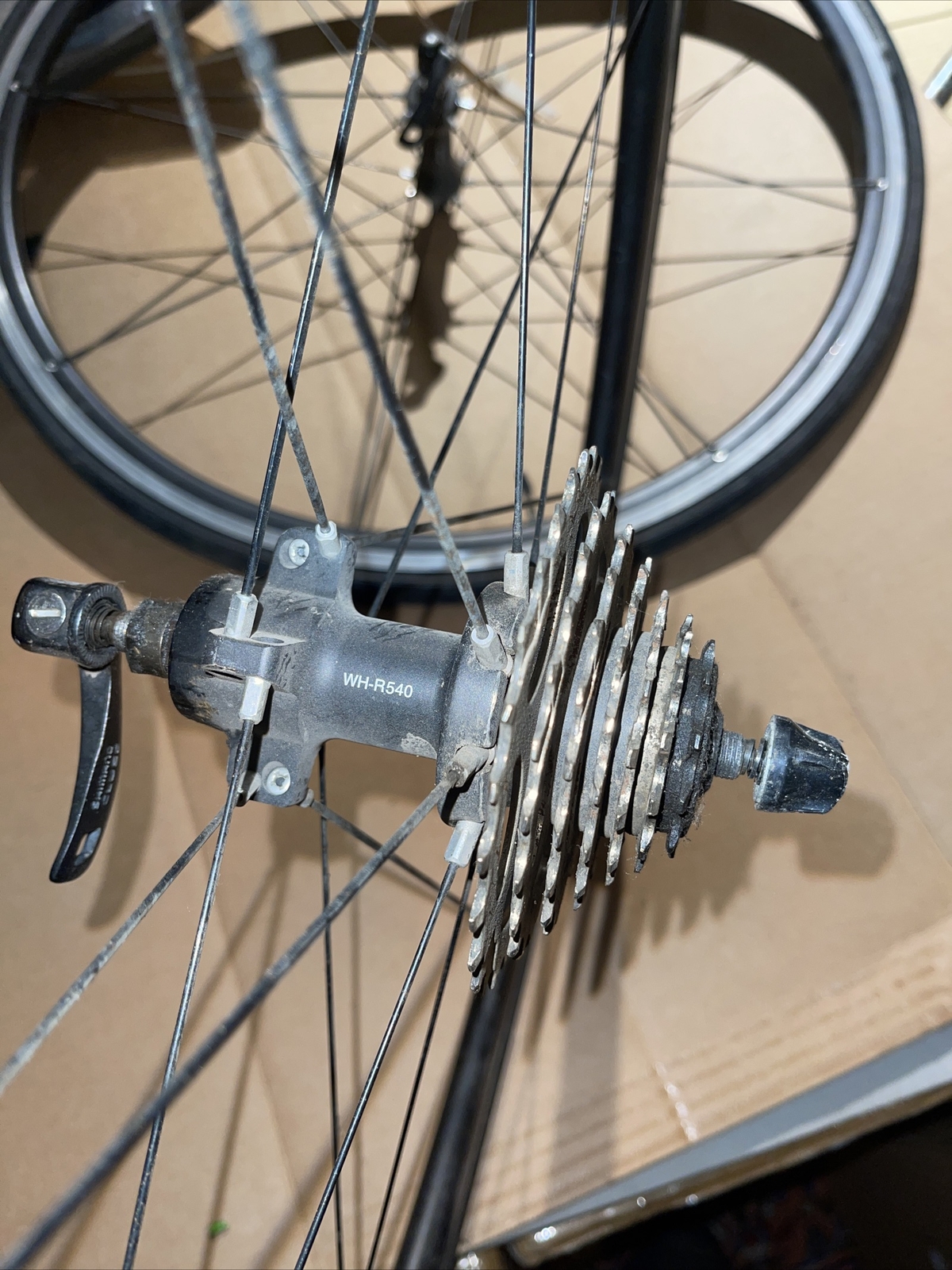 Shimano Wheel WH-R540 Pair Front Rear Wh-r353 7 Speed Cassette Tires ...