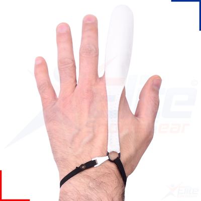 Medisure Re-usable White Leather Finger Stall Elasticated Medical First ...