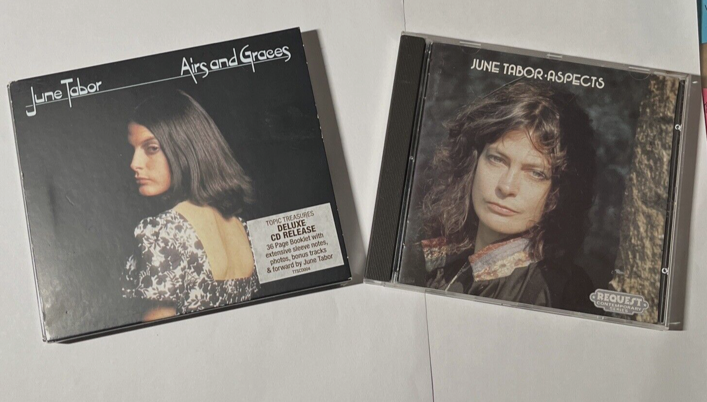 June Tabor CDs: Airs and Graces (Topic Treas. deluxe 2019) 4 bonus trx ...