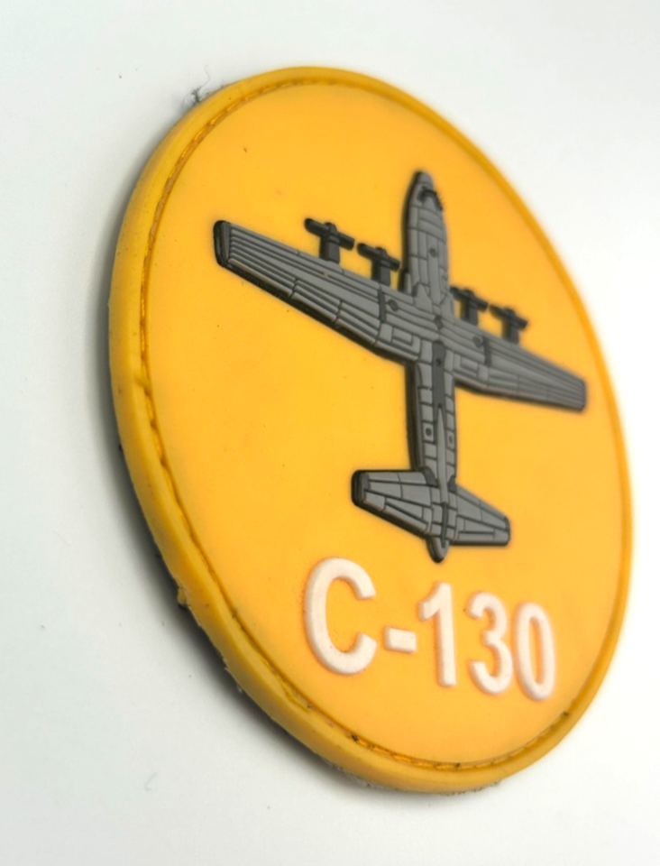 C-130 - YELLOW/GRAY/WHITE- HIGH QUALITY PVC PATCH | eBay