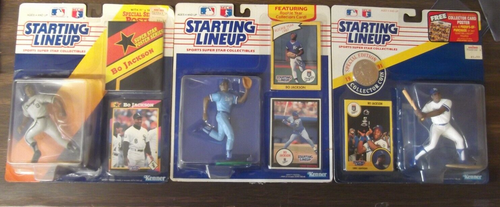 Bo Jackson Starting Lineup Lot Of 3 Figures 1990-1991-1992 BASEBALL ...