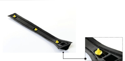 VAUXHALL OPEL ASTRA H MK5 CENTER PILLAR COVER RIGHT 2004-2010 13123711 ...