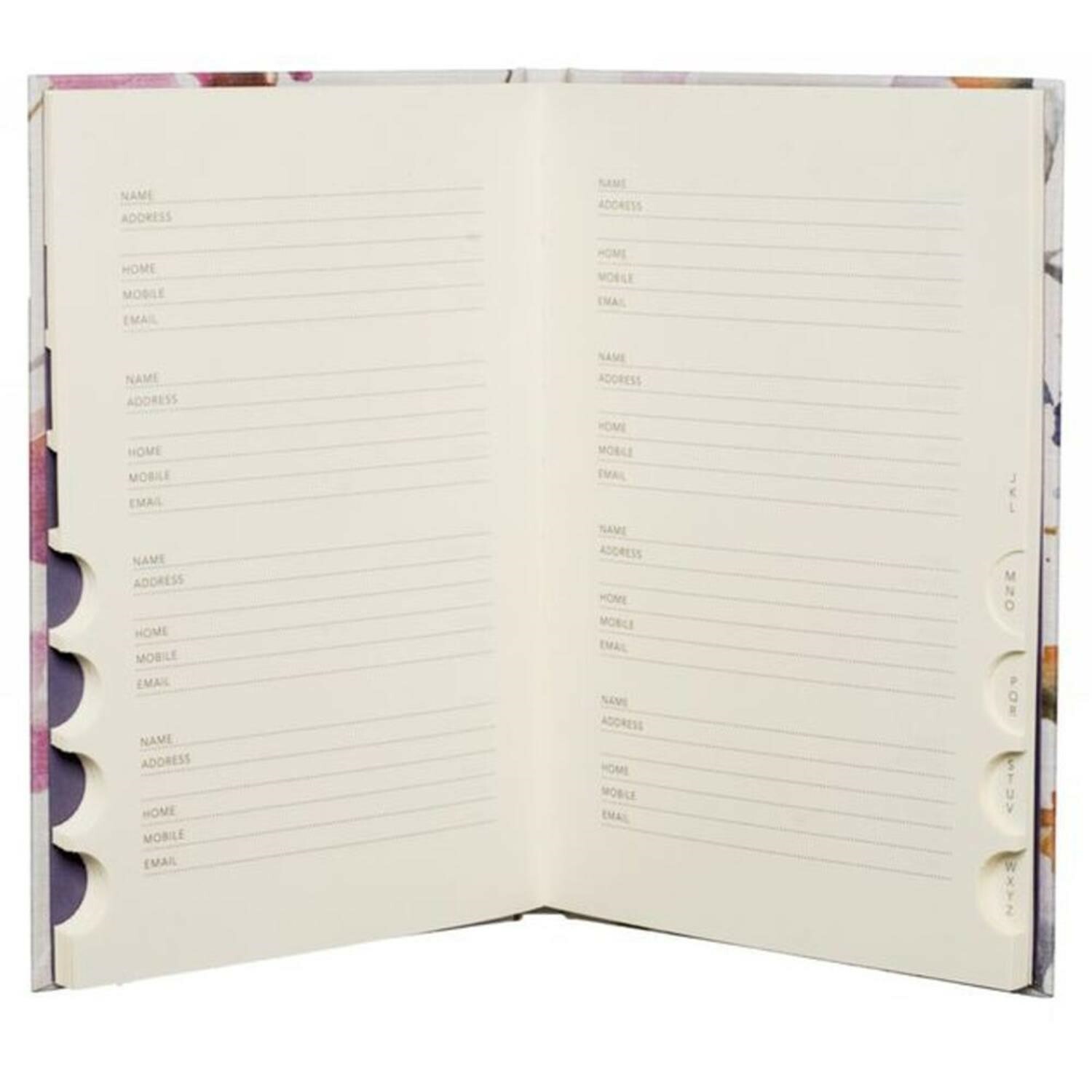 WHSmith Fleur Watercolour Floral Linen A5 Address Book for sale online ...