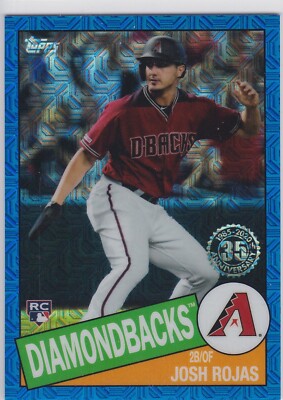 Josh Rojas 2020 Topps 85TC-45 Silver Pack Blue Chrome Refractor 102/150 ...