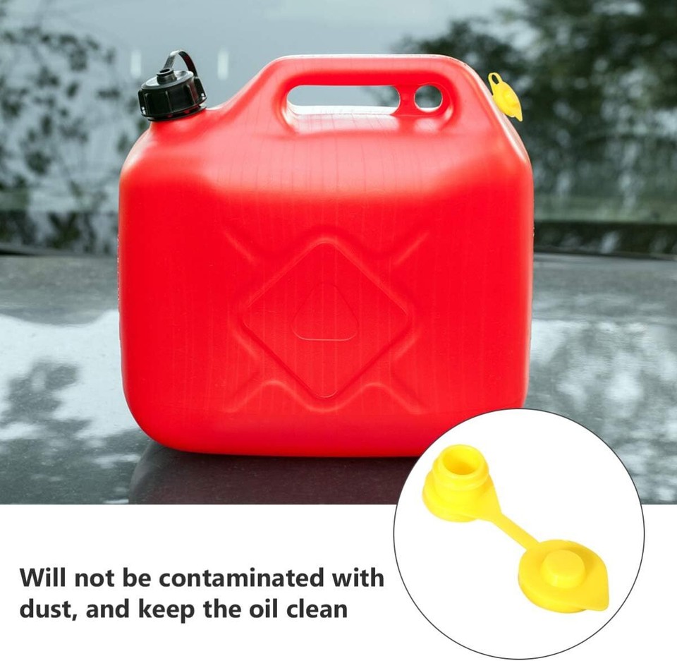 5Pcs Yellow Fuel Gas Can Jug Vent Cap Blitz Scepter Essence Midwest ...