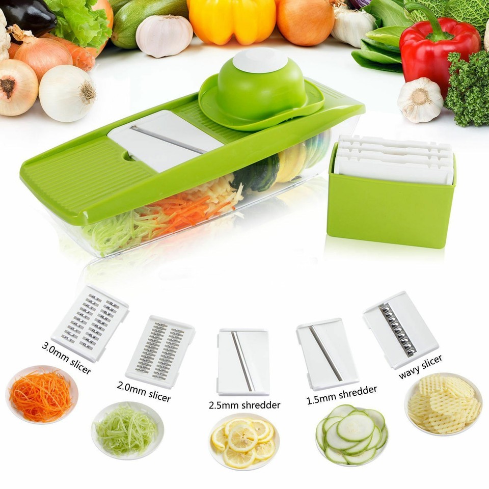 5in1 Fruit Peeler Food Salad Vegetable Cutter Slicer Dicer Chopper ...