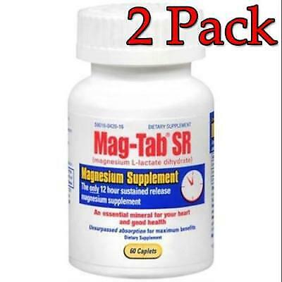 Mag-tab SR Magnesium Supplement 60 Caplets Exp Jan 2022 for sale online ...