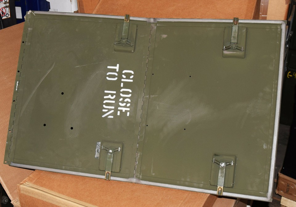 MILITARY GENERATOR FOLDING SIDE DOOR & HINGE LOCKS 72-2108 MEP 004A ...
