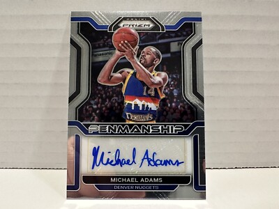 2021-22 Panini Prizm Penmanship Michael Adams #PM-MAD Auto Basketball ...