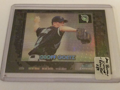 2000 Bowman Chrome Retro/Future Refractors #165 Geoff Goetz : Florida ...