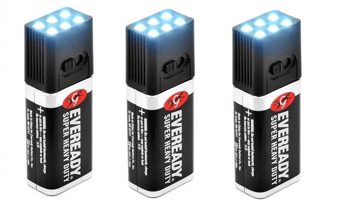 Nine Volt Battery Flashlight 9 Volt LED Flashlight Ultra Bright