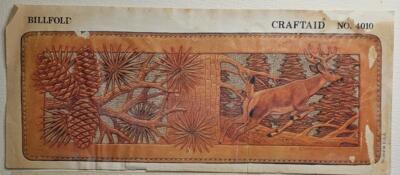 Craftaid Leather Template Design Pattern #4010 Billfold Whitetail Deer ...