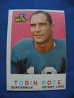 1959 Topps Tobin Rote Lions card #170 $1 S&H NFL football filler card ...