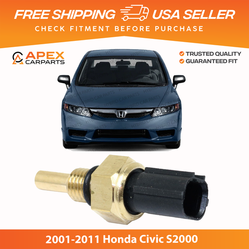 Left Hand Driver Side Coolant Temperature Sensor for 2001-2011 Honda ...