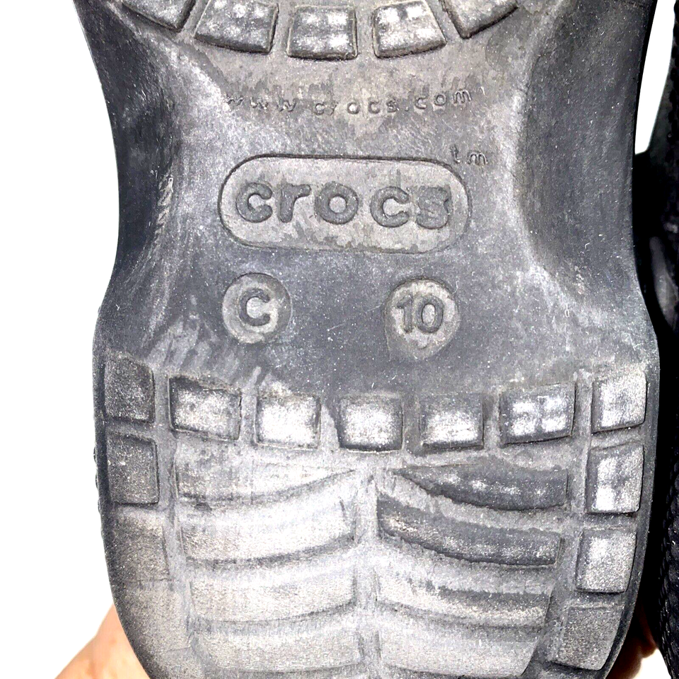 Crocs Toddler BAYA Clog Size 10C Black B*H | eBay