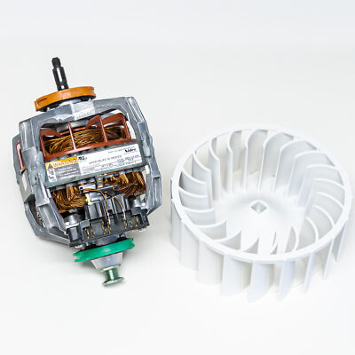 COMBO3 279787 Dryer Motor 697772 Blower Wheel for Whirlpool Kenmore ...