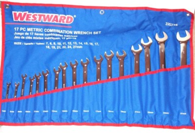 17 Westward Metric Combination Wrench Set 7-27mm 3XU40 Pouch 3XU46 BARELY Used | eBay